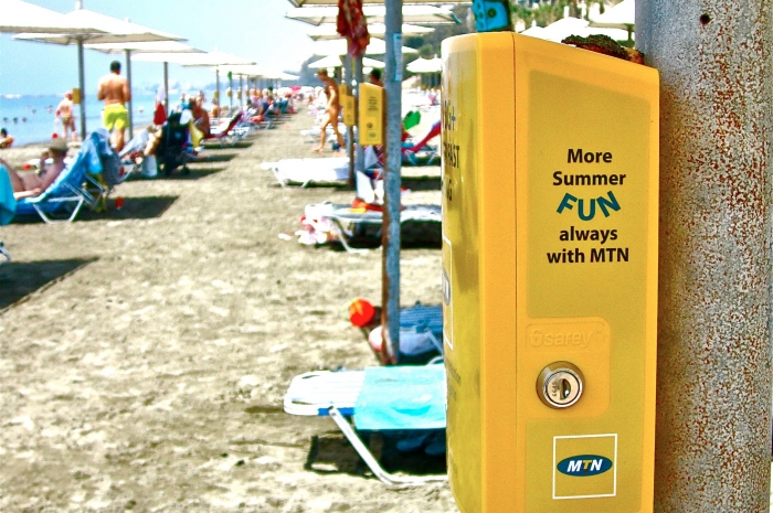 Safey Safety Box secures your valuables at the beach.